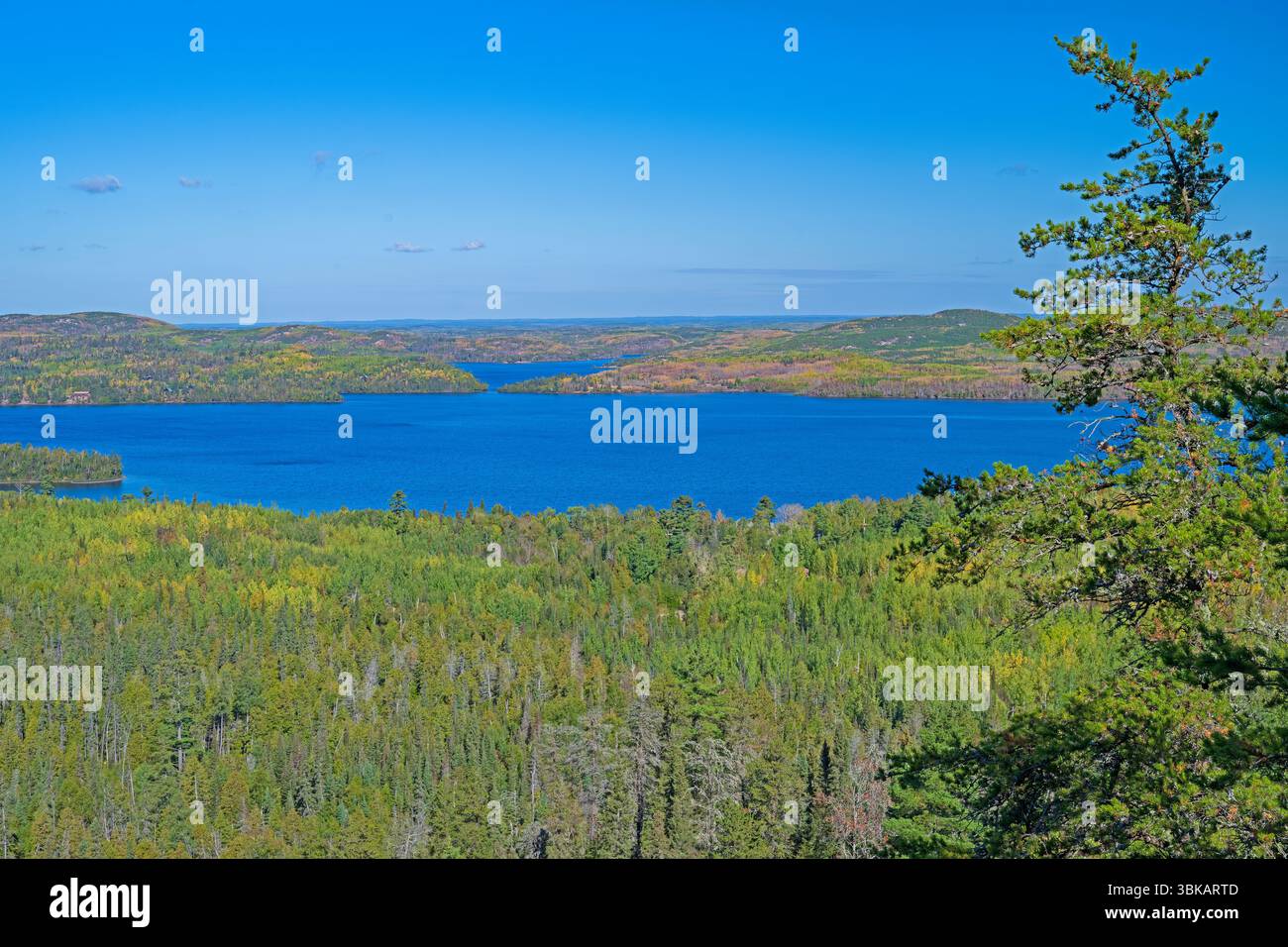 Cliffside View of Gunflint Lake in Minnesota on the Gunflingt Trail ...