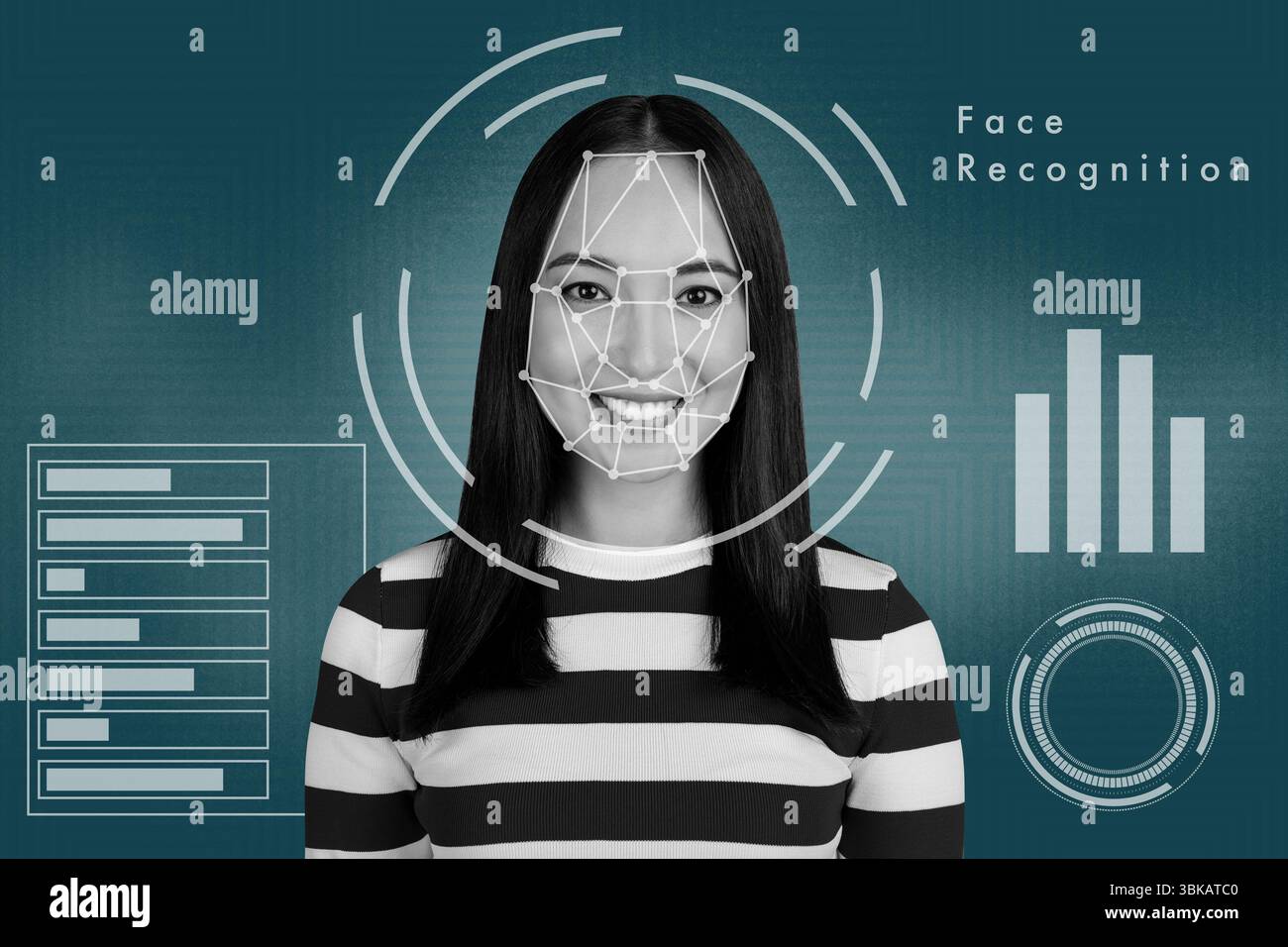 Composite sketch design artwork 3D photo collage of password ...