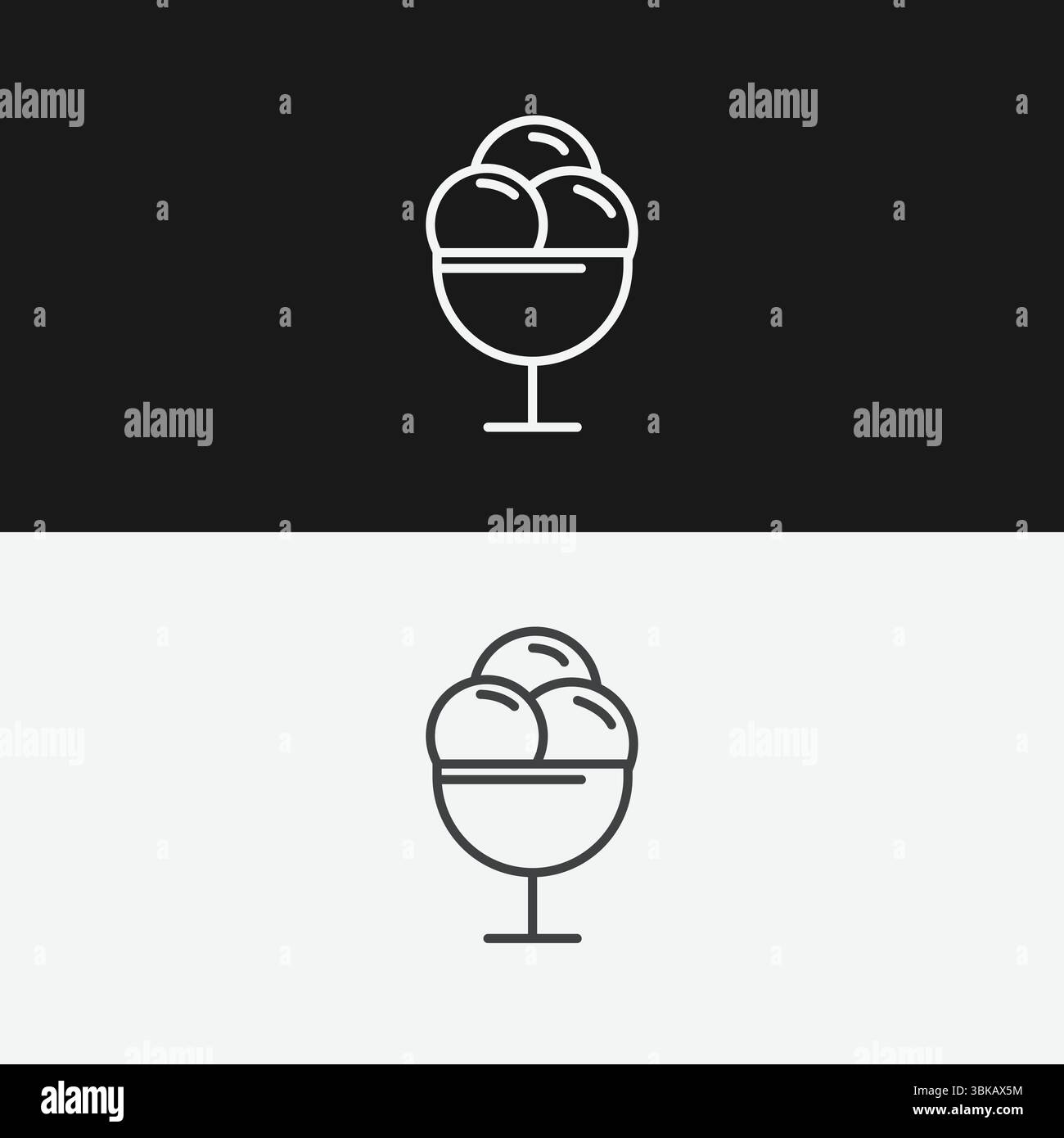 Vanilla on a spoon Stock Vector Images - Alamy