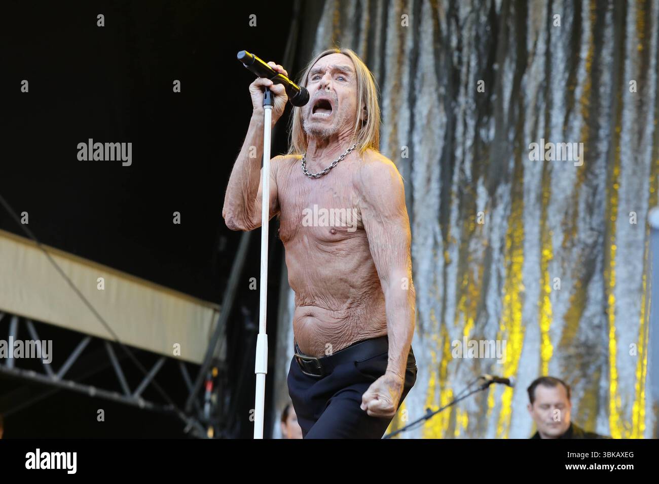 19.06.2025 , Iggy Pop, Sänger, im Konzert live in der Zitadelle Spandau, Berlin, Musik, Punkrock ...