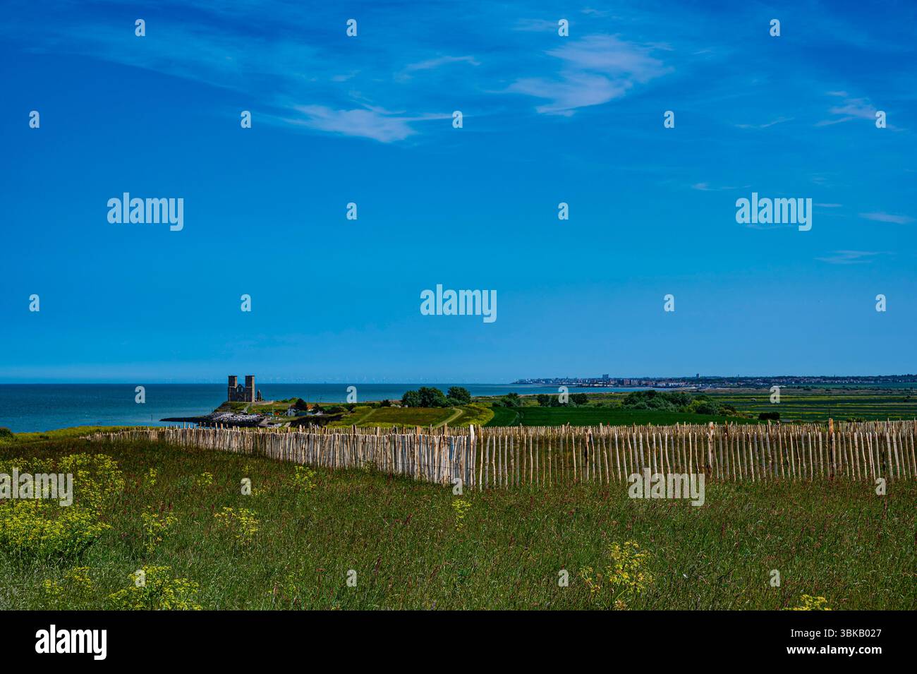 Oyster Bay Trail in the Reculver Country Park section in a beautiful ...