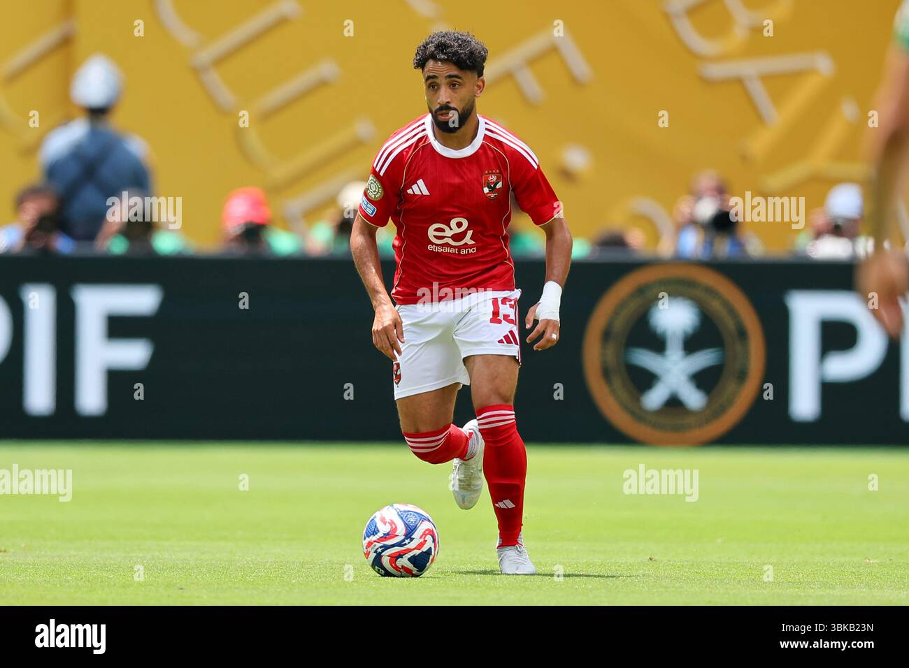 EAST RUTHERFORD, NJ - JUNE 19: Marwan Attia #13 of Al Ahly during the ...