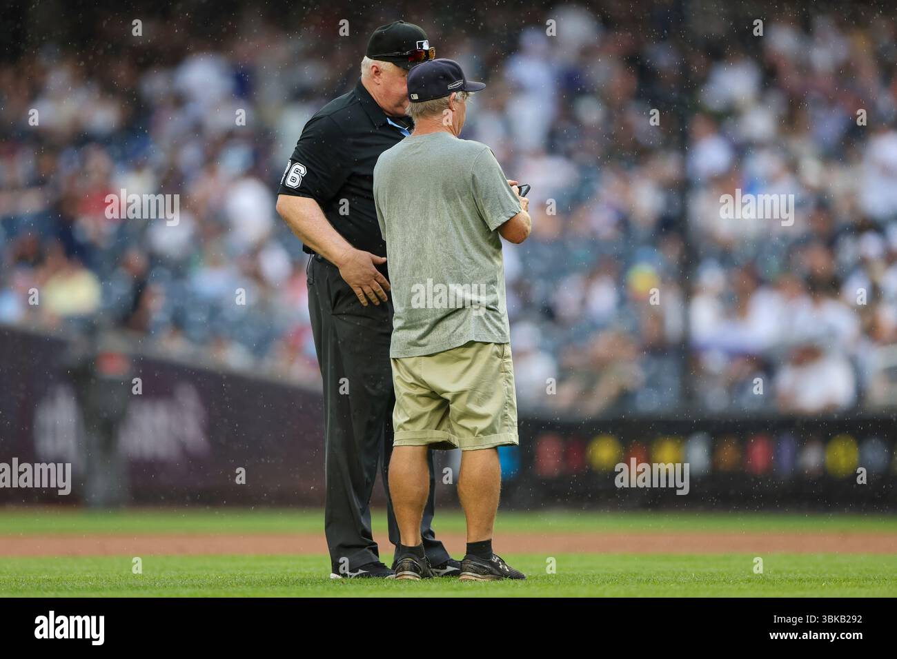 BRONX, NY - JUNE 19: Yankee Stadium Head Groundskeeper Danny Cunningham ...