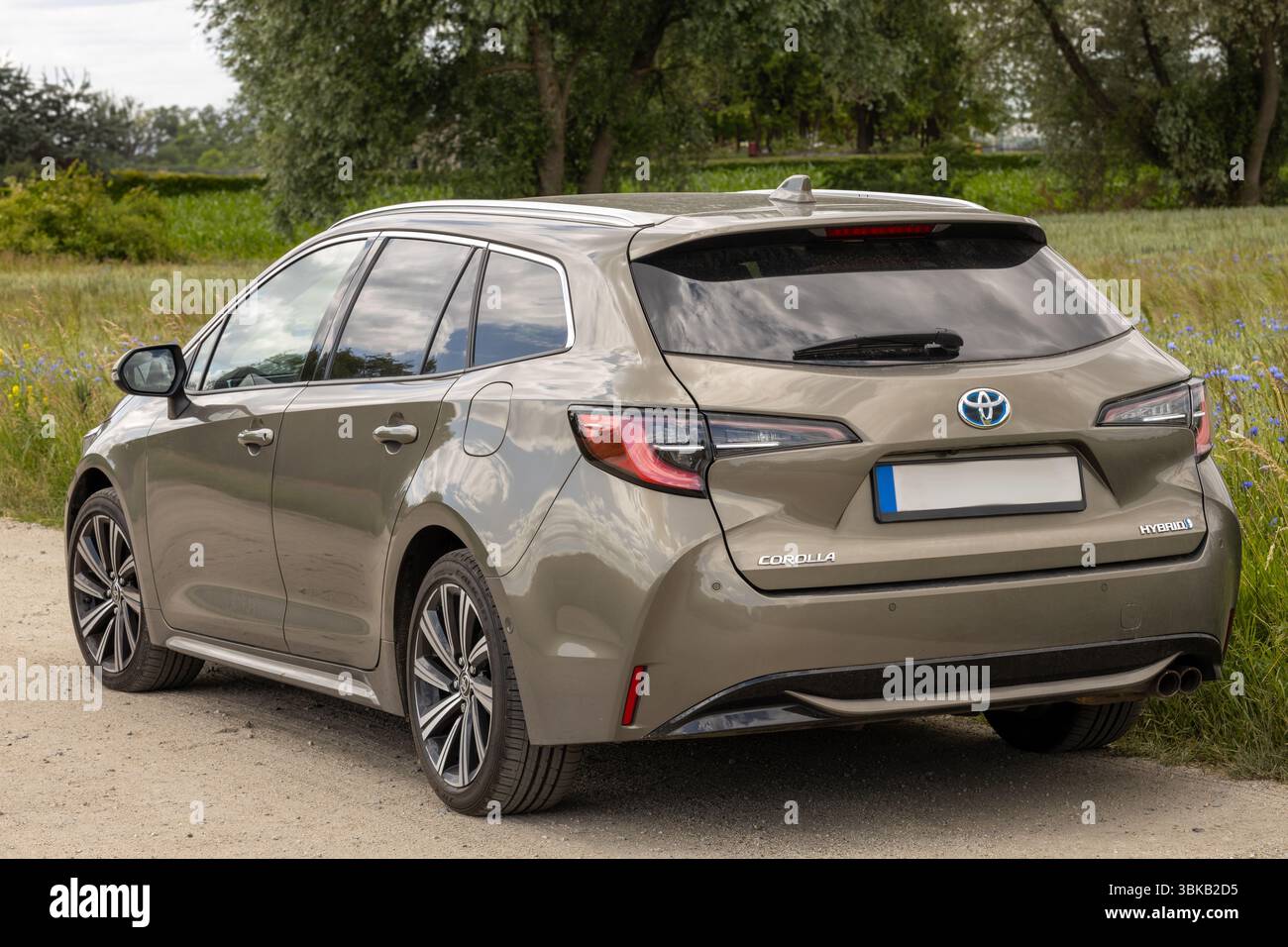 Poland, Leszno 19 June 2025: Rear View of Toyota Corolla Hybrid Estate ...