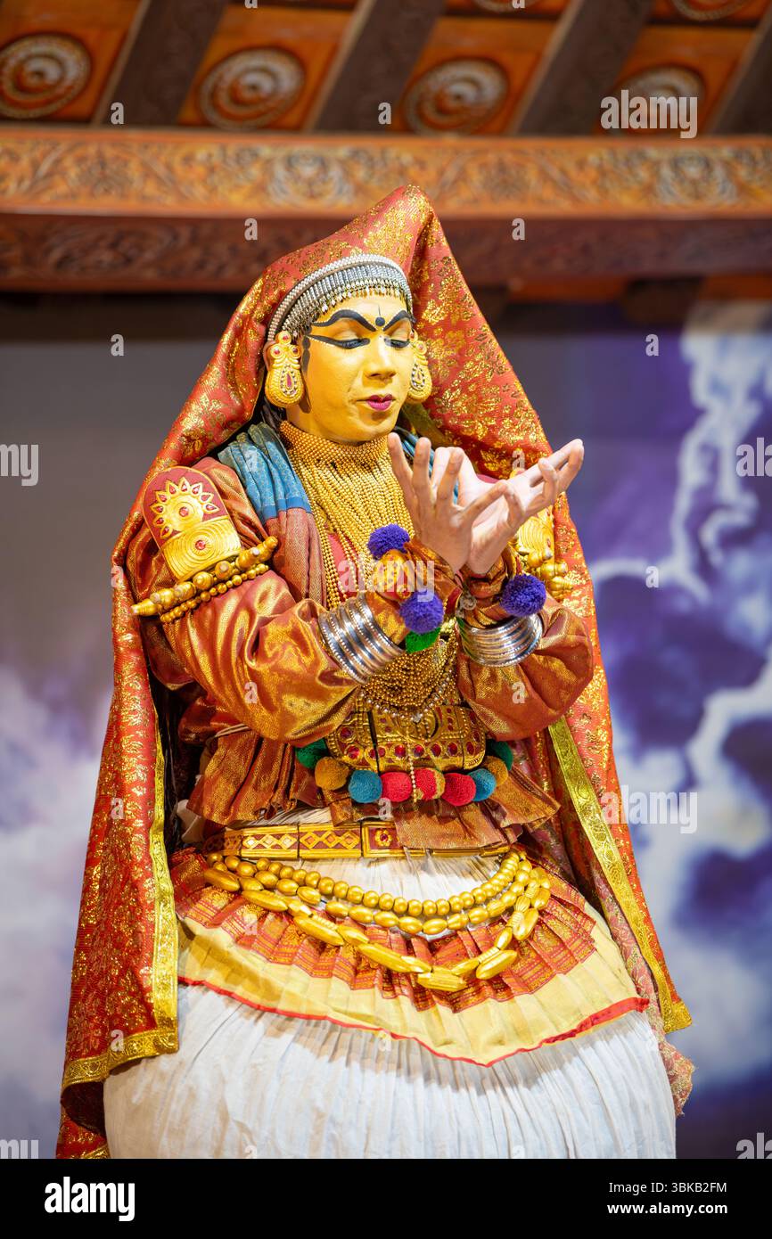 Kathakali performance in Kerala, malayalam traditional classic indian ...