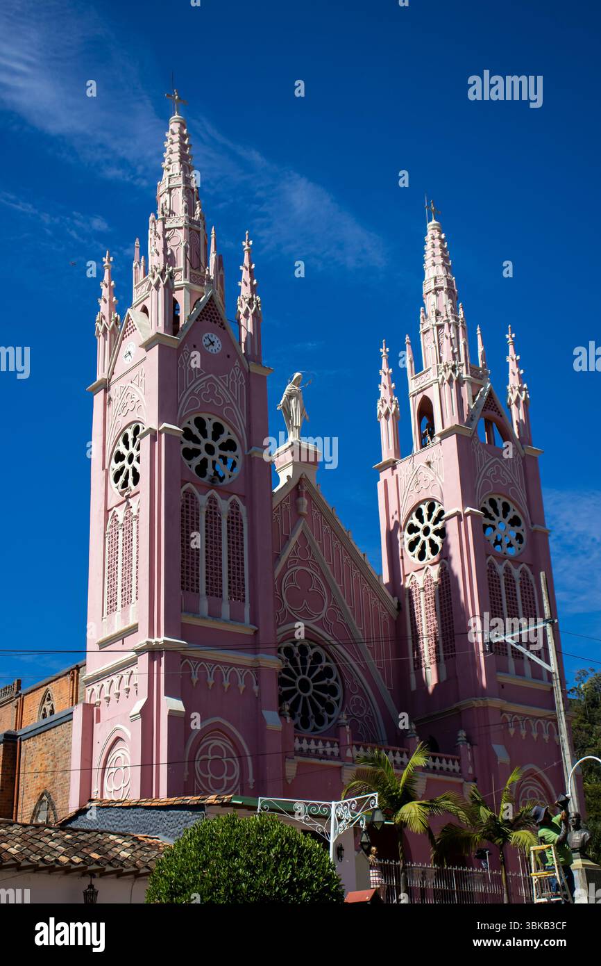 Pink church of Jerico. Shrine of Saint Mother Laura. Parish of the ...