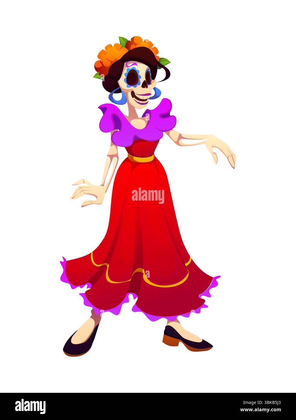 Dancer at mexican day parade Stock Vector Images - Alamy