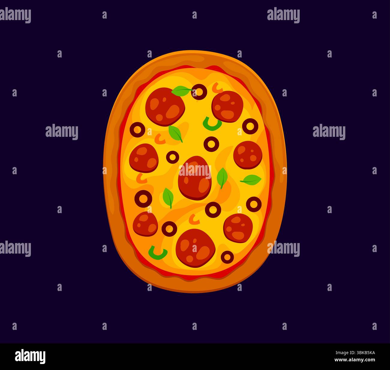 Fast food pizza meal cartoon alphabet font typeset digit 0 zero ...