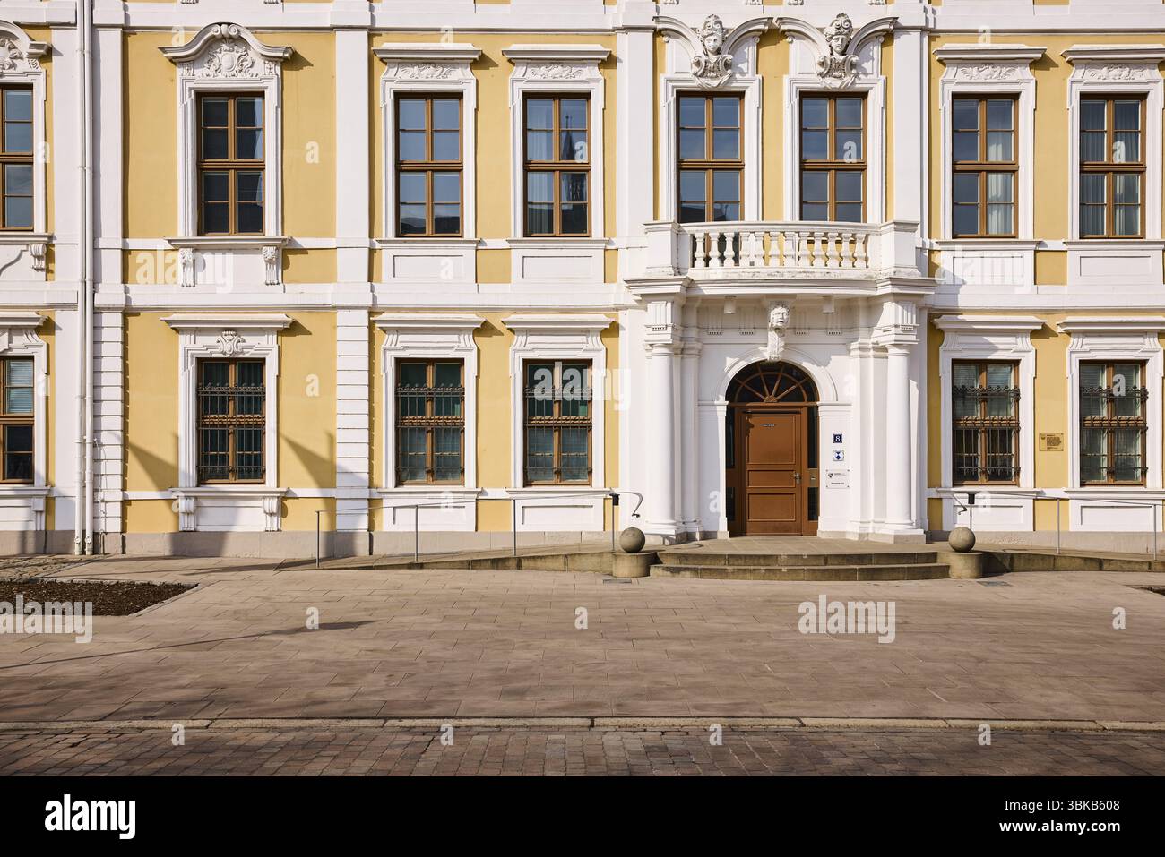 State parliament, historic houses, baroque architectural style, facade ...