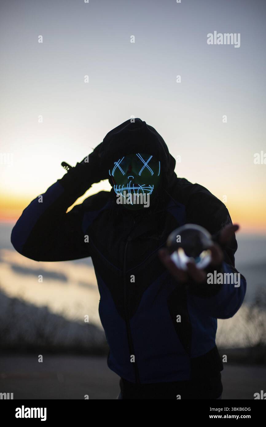 Halloween on the rhine at the niederwaldtempel hi-res stock photography ...