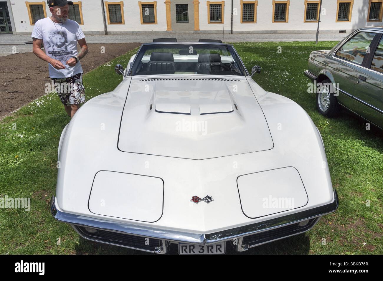 Classic car meeting, Chevrolet Corvette Stingray 1969, Kempten, Allgaeu ...