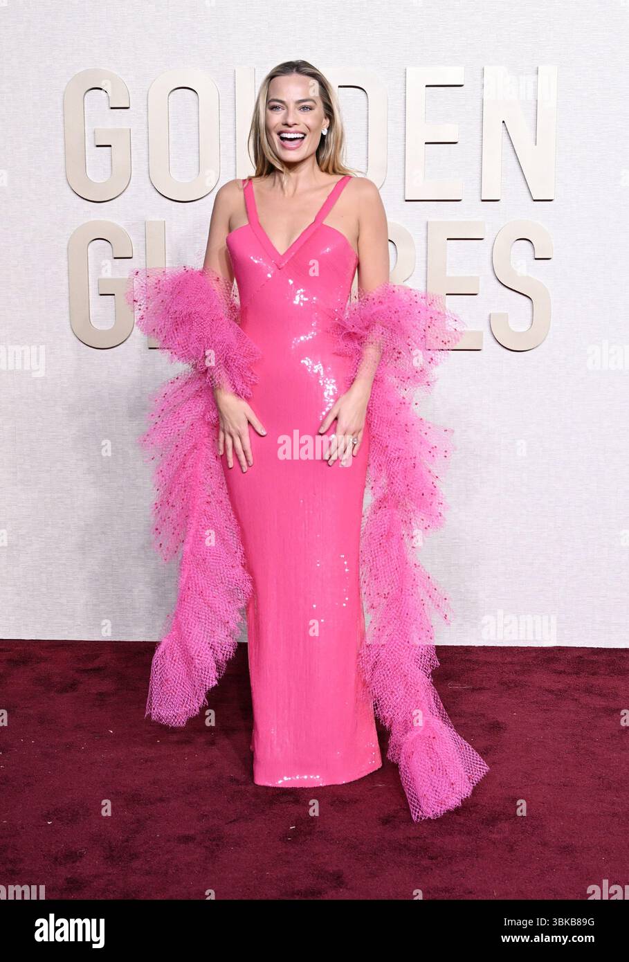 Margot Robbie at the 81st Golden Globe Awards held at the Beverly ...