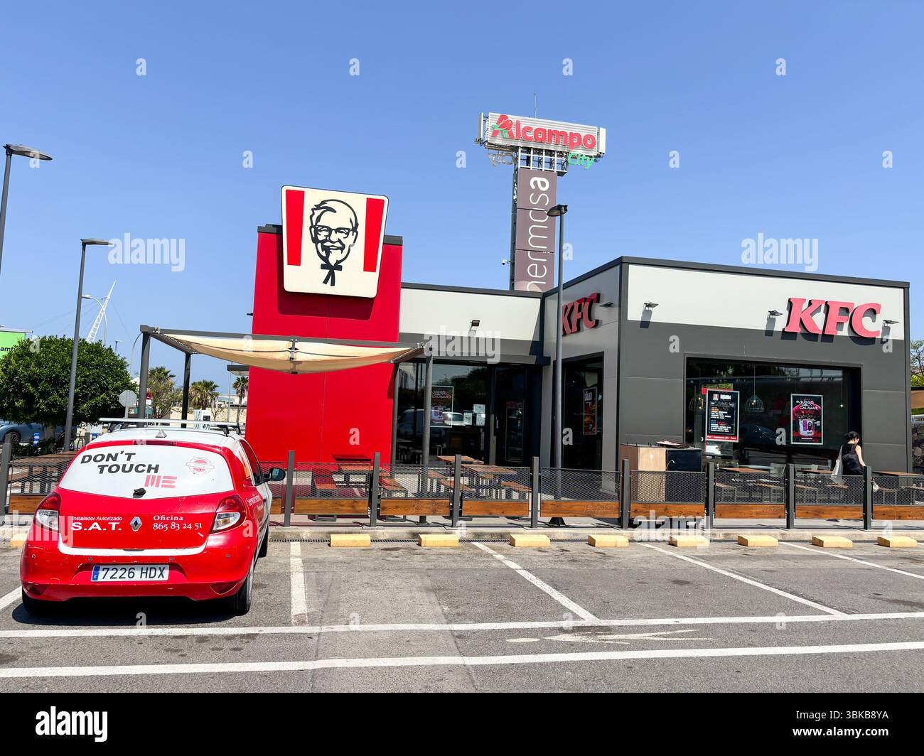 Alicante, Spain - June 18, 2025: KFC restaurant facade features iconic ...