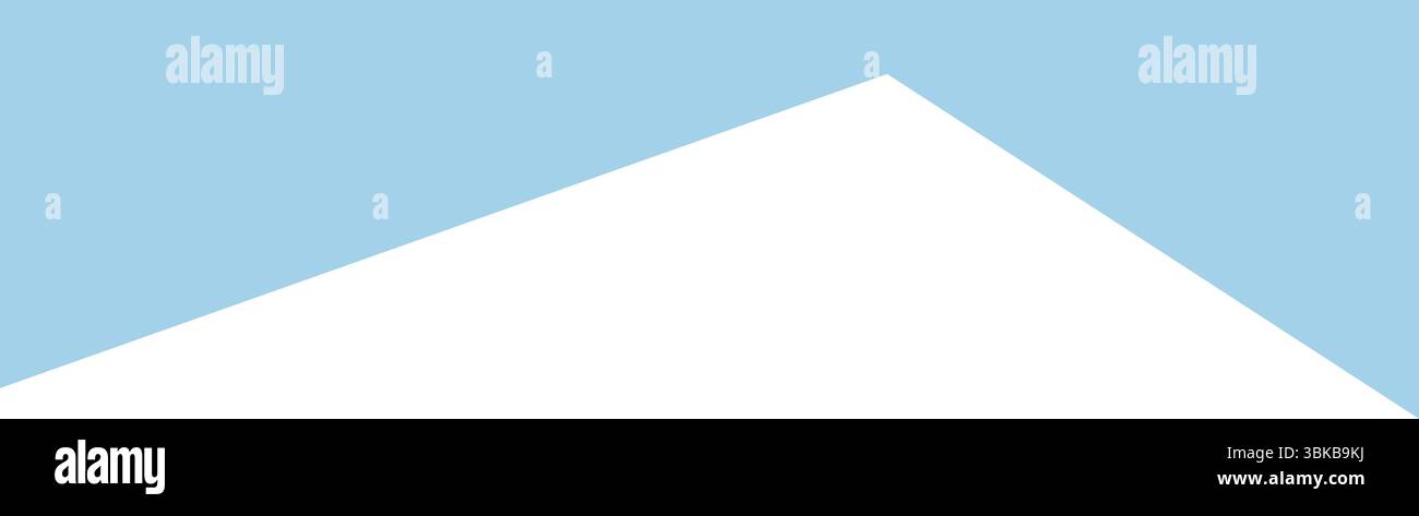 Abstract header template with sharp blue curve and transparent ...