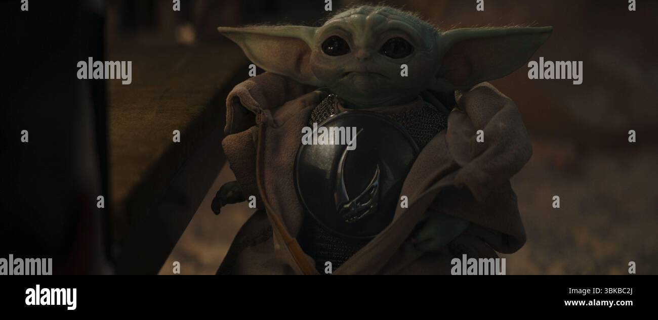 The Mandalorian (2019 - Season 3)Grogu wearing rondel with mudhorn ...
