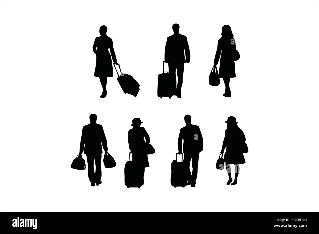 Passengers airport arrival gate Stock Vector Images - Alamy