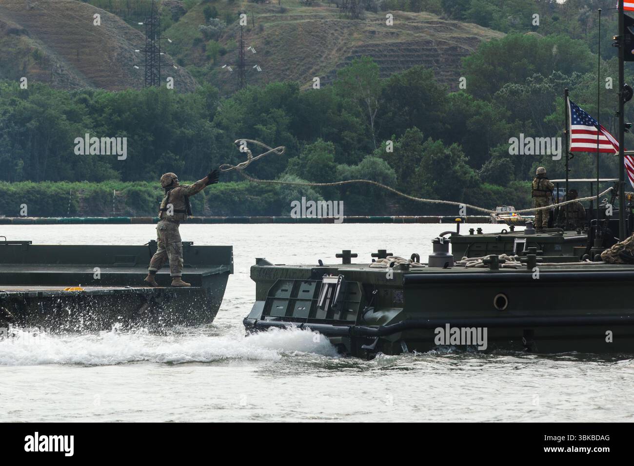 June 12, 2025 - Frecatei, Romania - A U.S. Soldier assigned to 7th ...