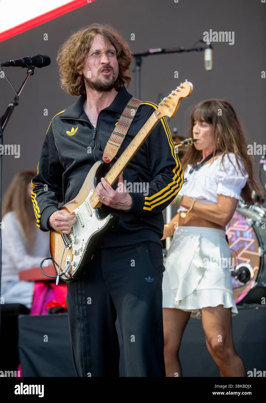 The Zutons performing at the nocturne live,blenheim palace,woodstock ...
