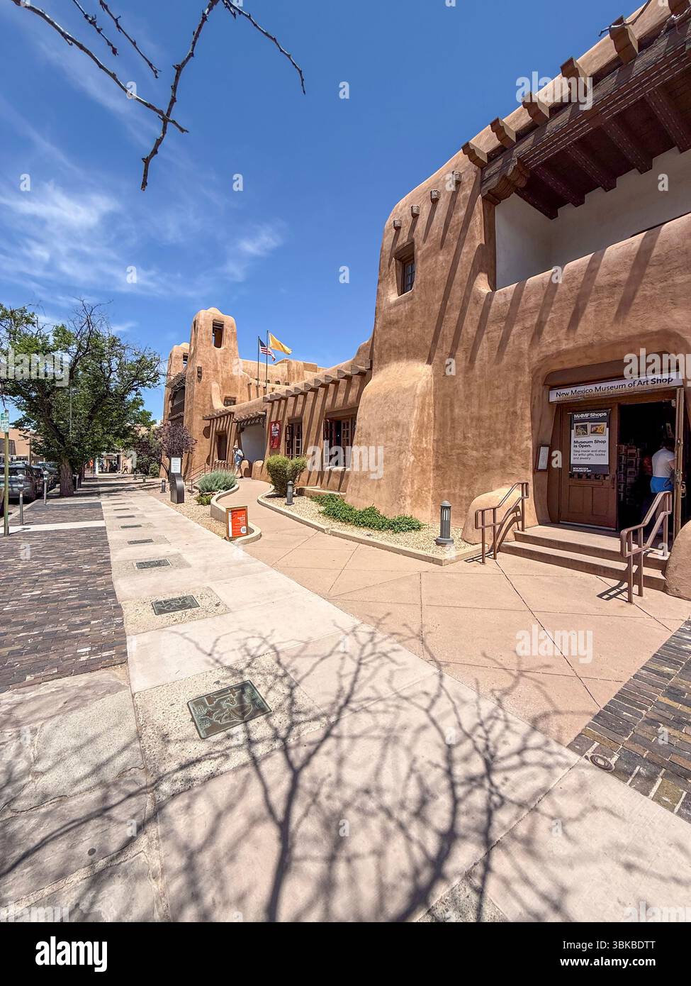 The New Mexico Museum of Art building on W Palace Ave in Santa Fe, NM ...