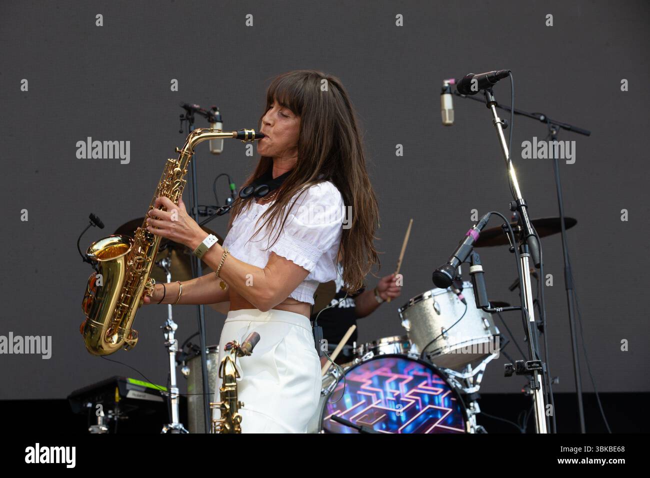 The Zutons performing at the nocturne live,blenheim palace,woodstock ...