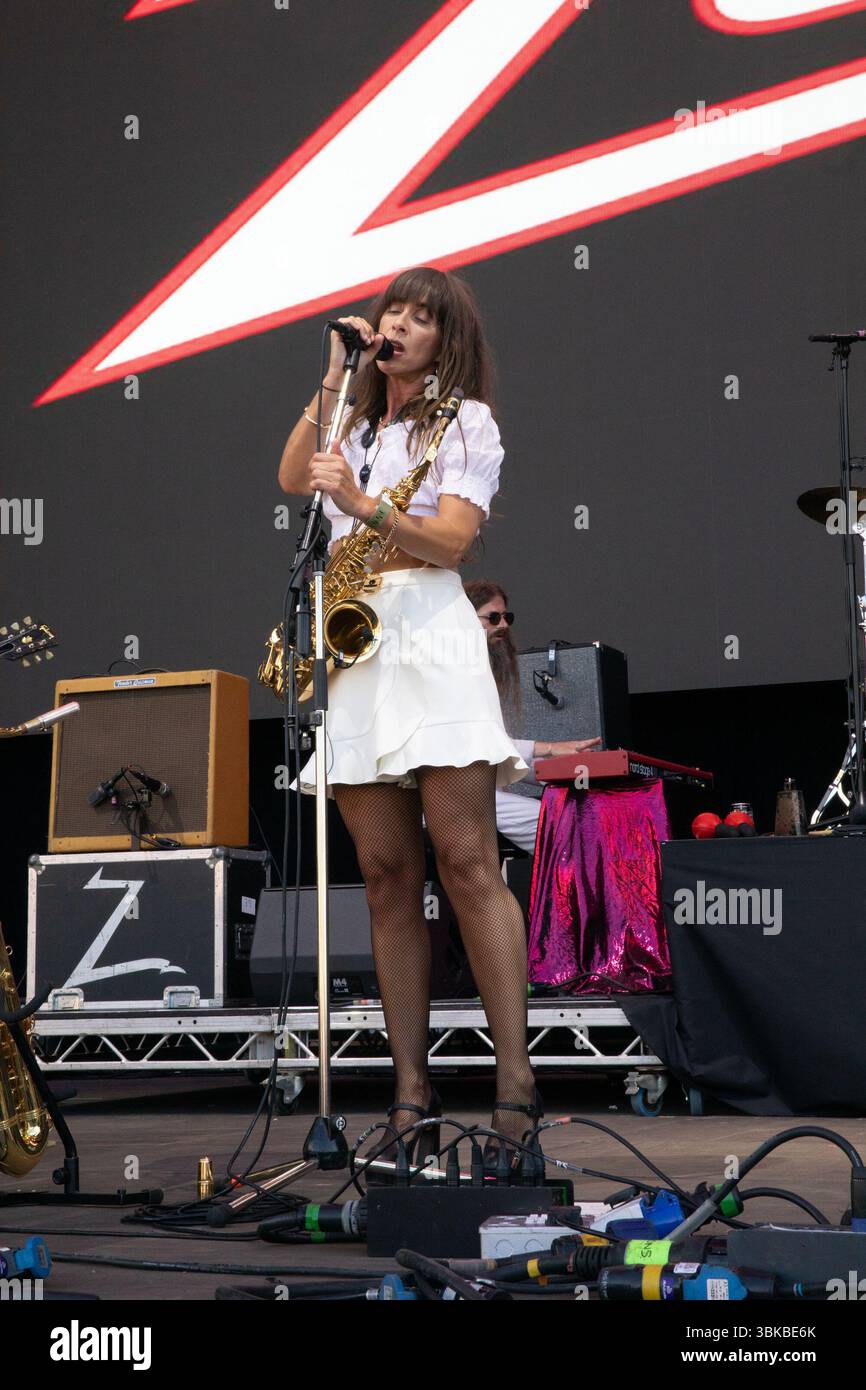 The Zutons performing at the nocturne live,blenheim palace,woodstock ...