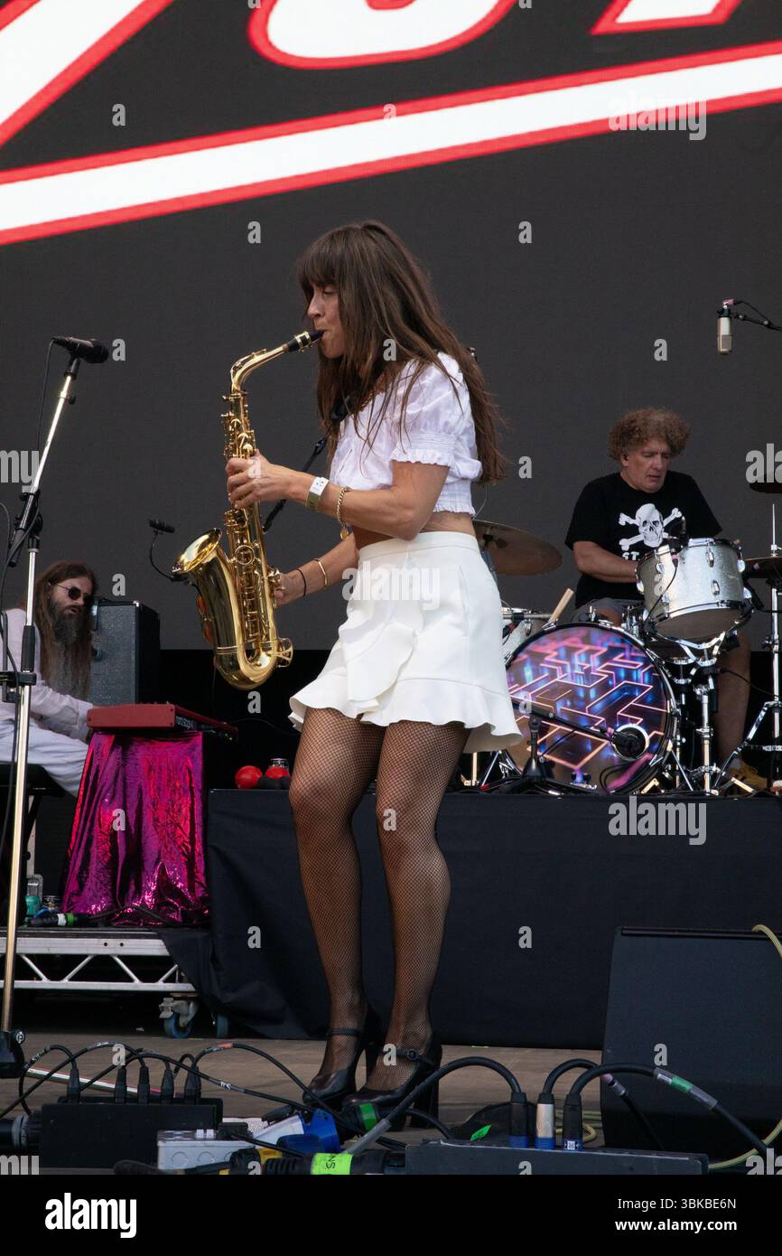 The Zutons performing at the nocturne live,blenheim palace,woodstock ...