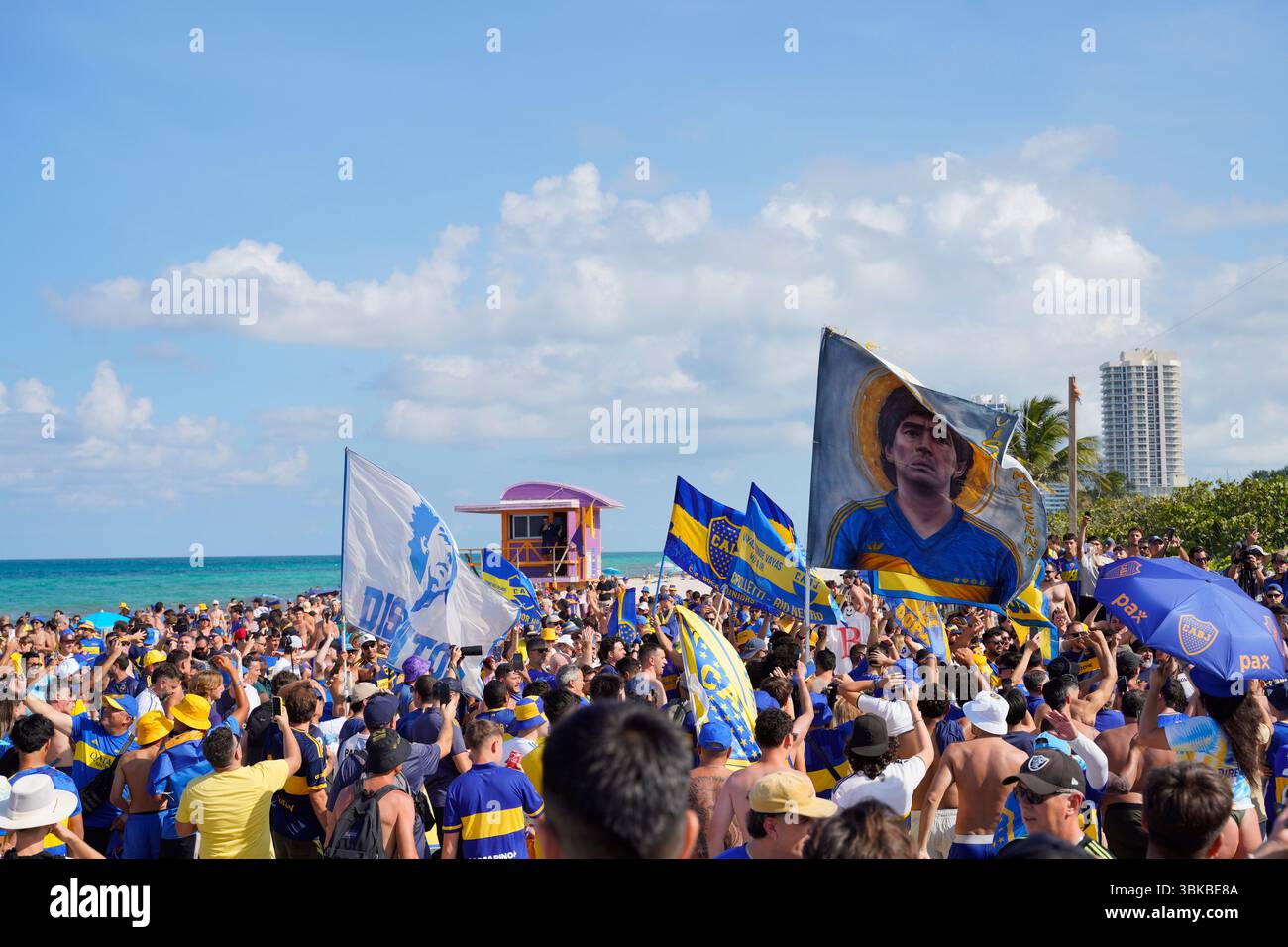 Miami Beach, Florida, United States of America. June 19 2025. Boca fans ...