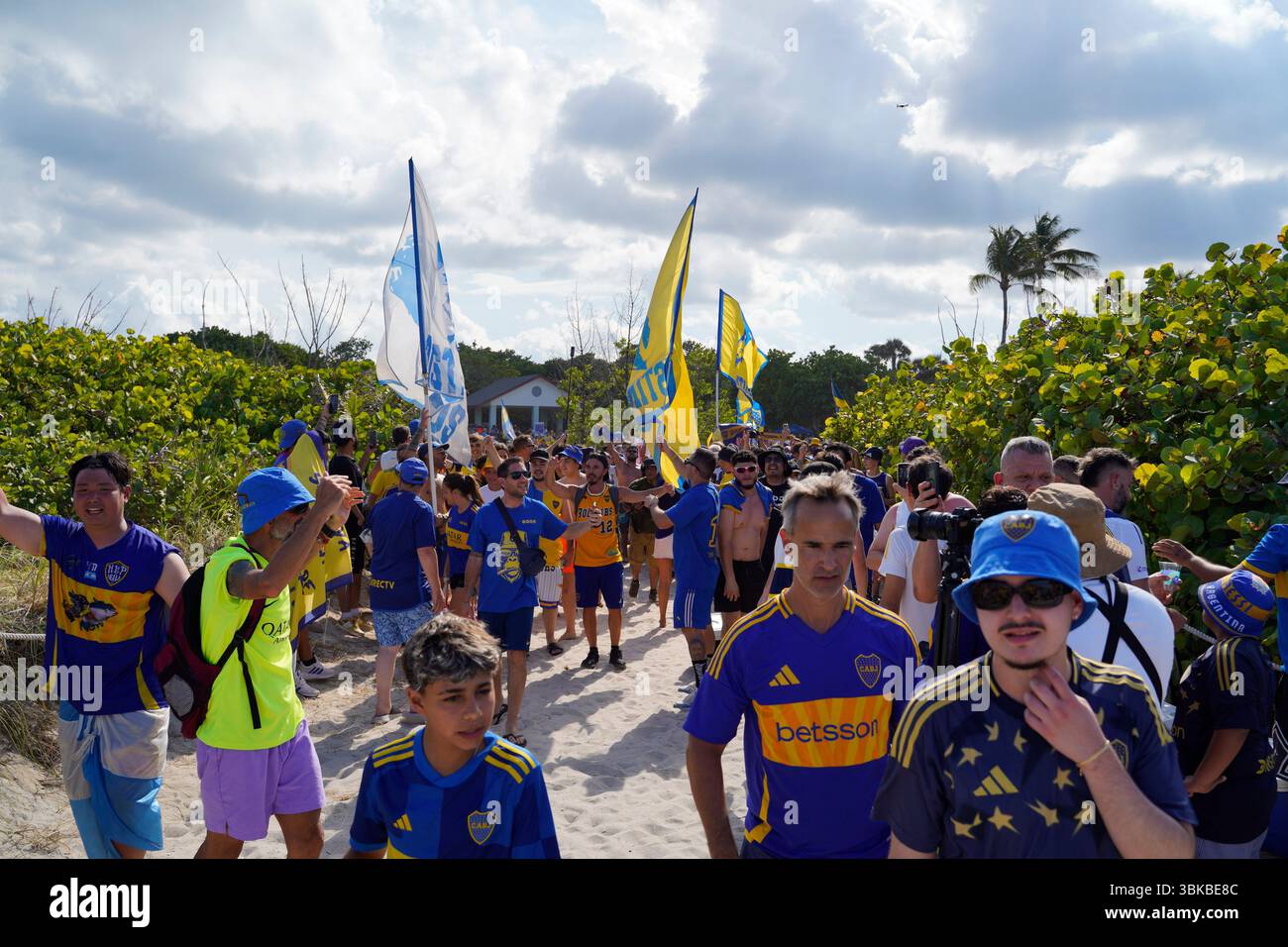 Miami Beach, Florida, United States of America. June 19 2025. Boca fans ...