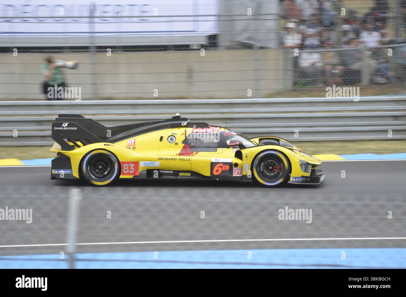 Race winning AF Corse entered Ferrari F499P Hypercar of Robert Kubica ...