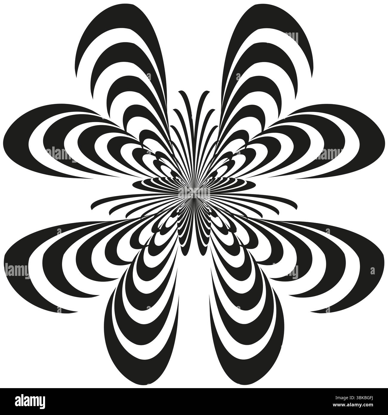 Petal swirl form decorative Cut Out Stock Images & Pictures - Alamy