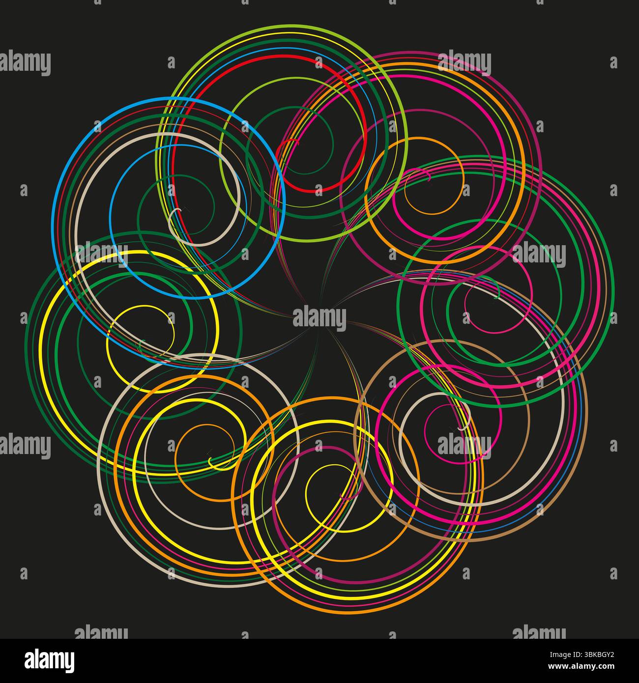 Dynamic color gradient background loop Stock Vector Images - Alamy