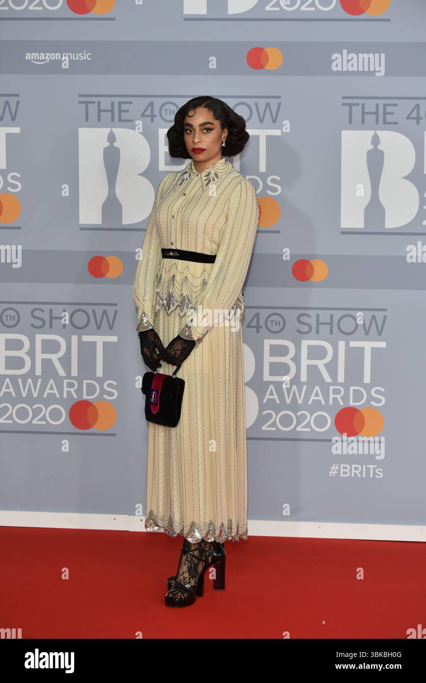 Celeste (Celeste Epiphany Waite) The 40th Brit Awards 2020 at the o2 ...