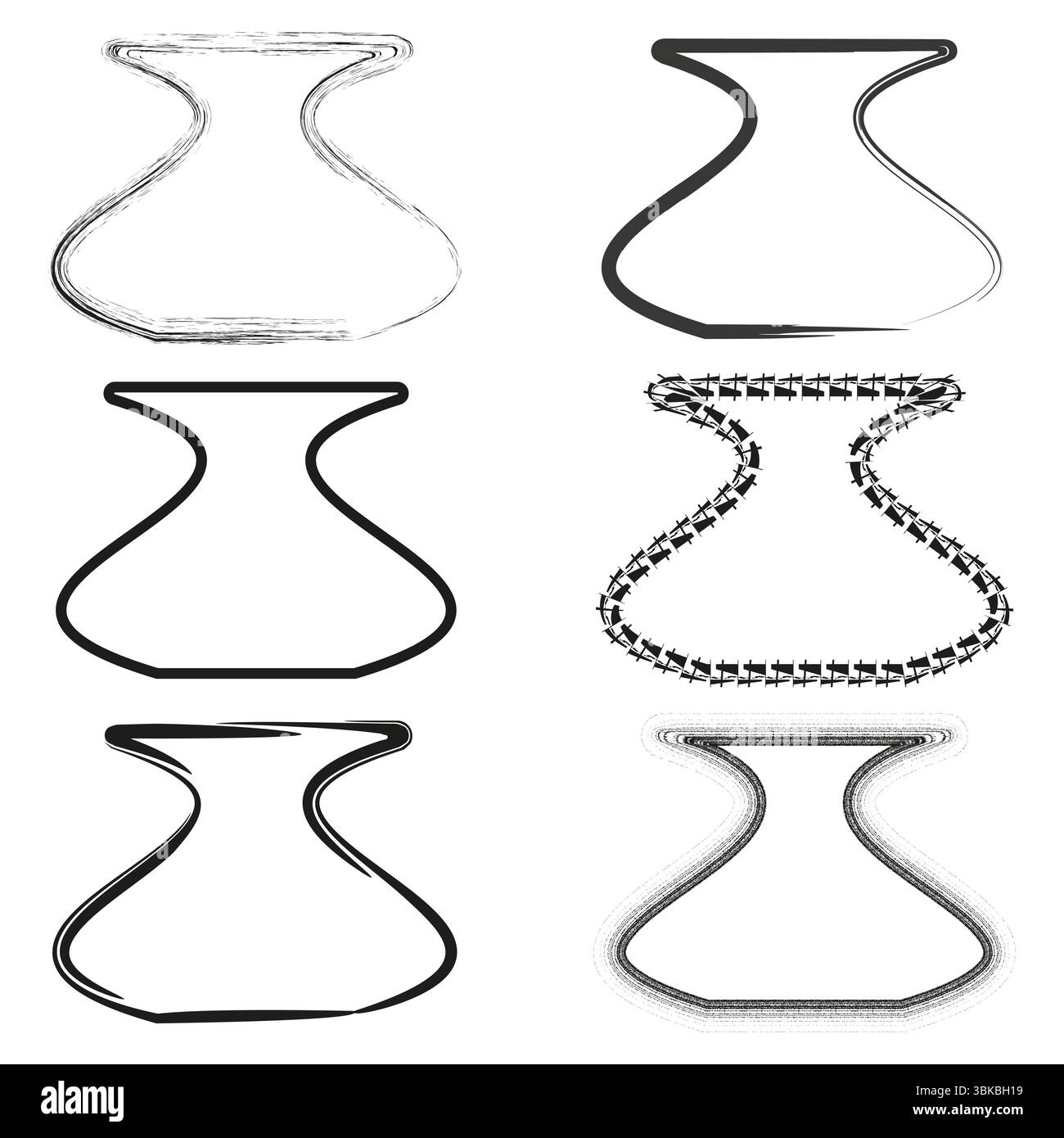 Curved container Cut Out Stock Images & Pictures - Alamy