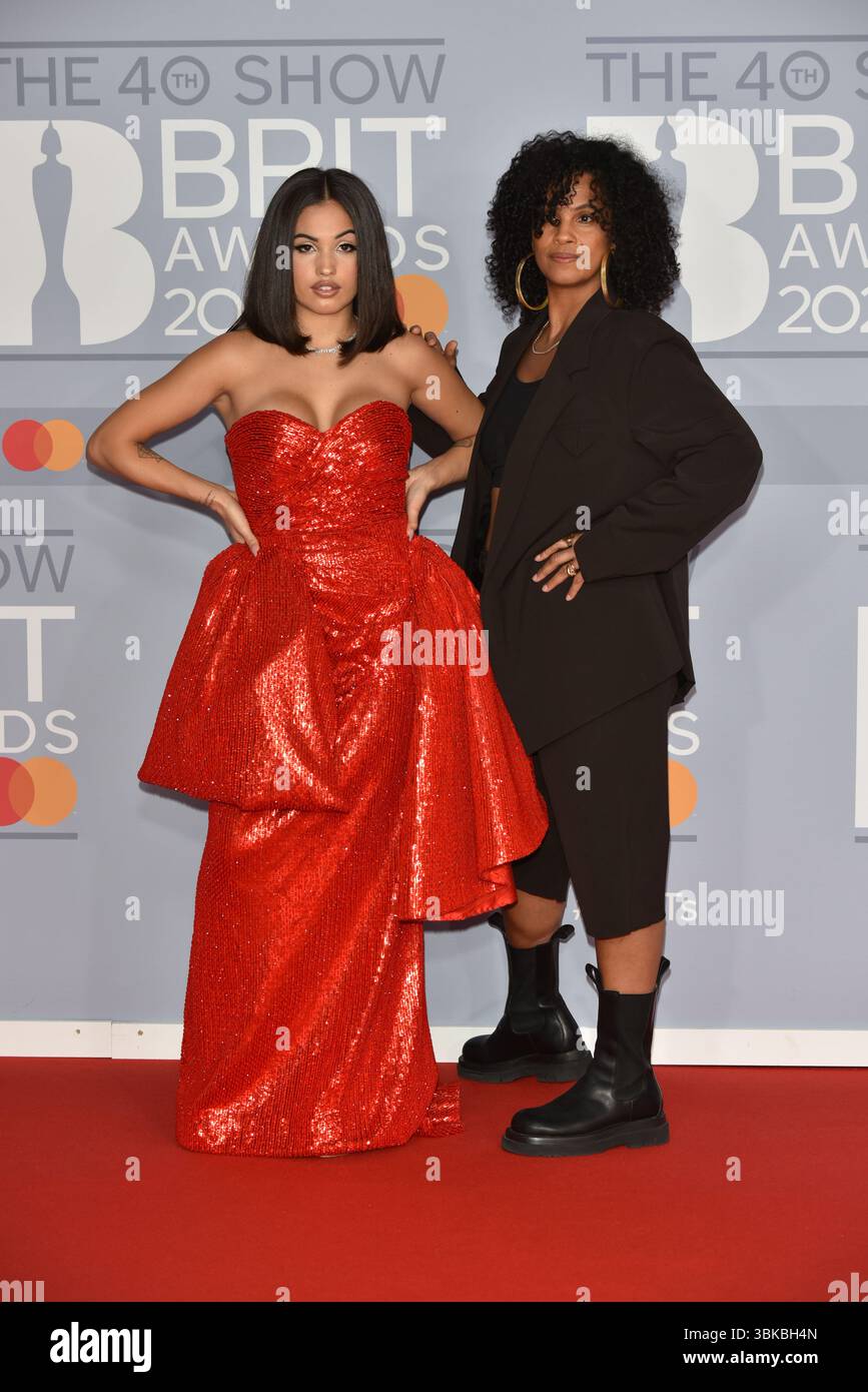 Mabel (Mabel McVey) and mother, Neneh Cherry The 40th Brit Awards 2020 ...