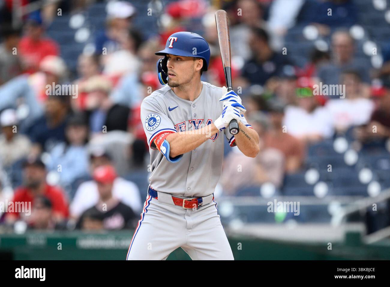 Texas Rangers' Evan Carter in action during a baseball game against the ...