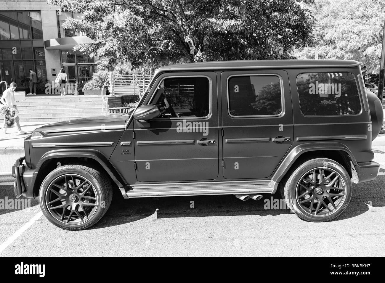 New York City, USA - May 19, 2024: 2021 Mercedes Benz AMG G63. Black ...