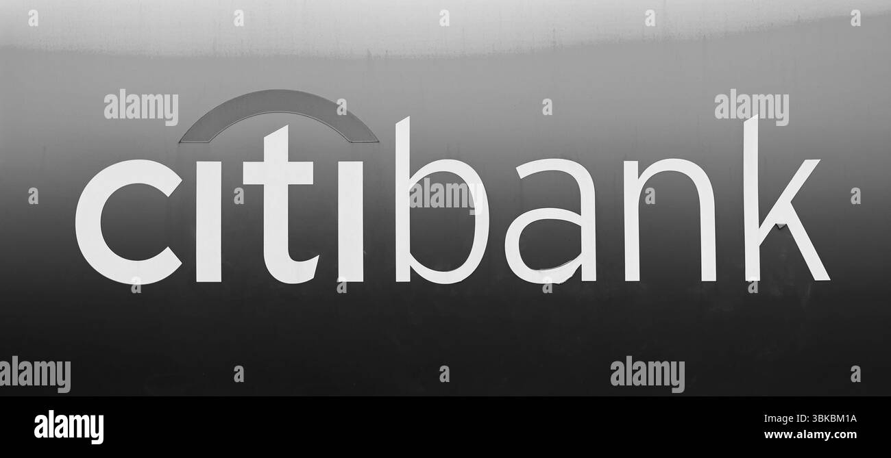 Citi bank sign in Black and White Stock Photos & Images - Alamy