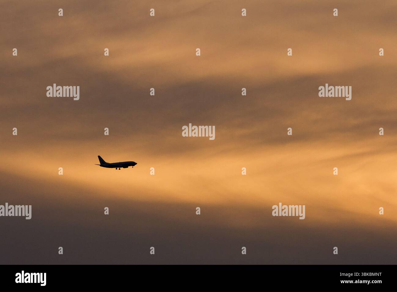 Boeing C40A Clipper military logistics aircraft with the US Navy flying ...