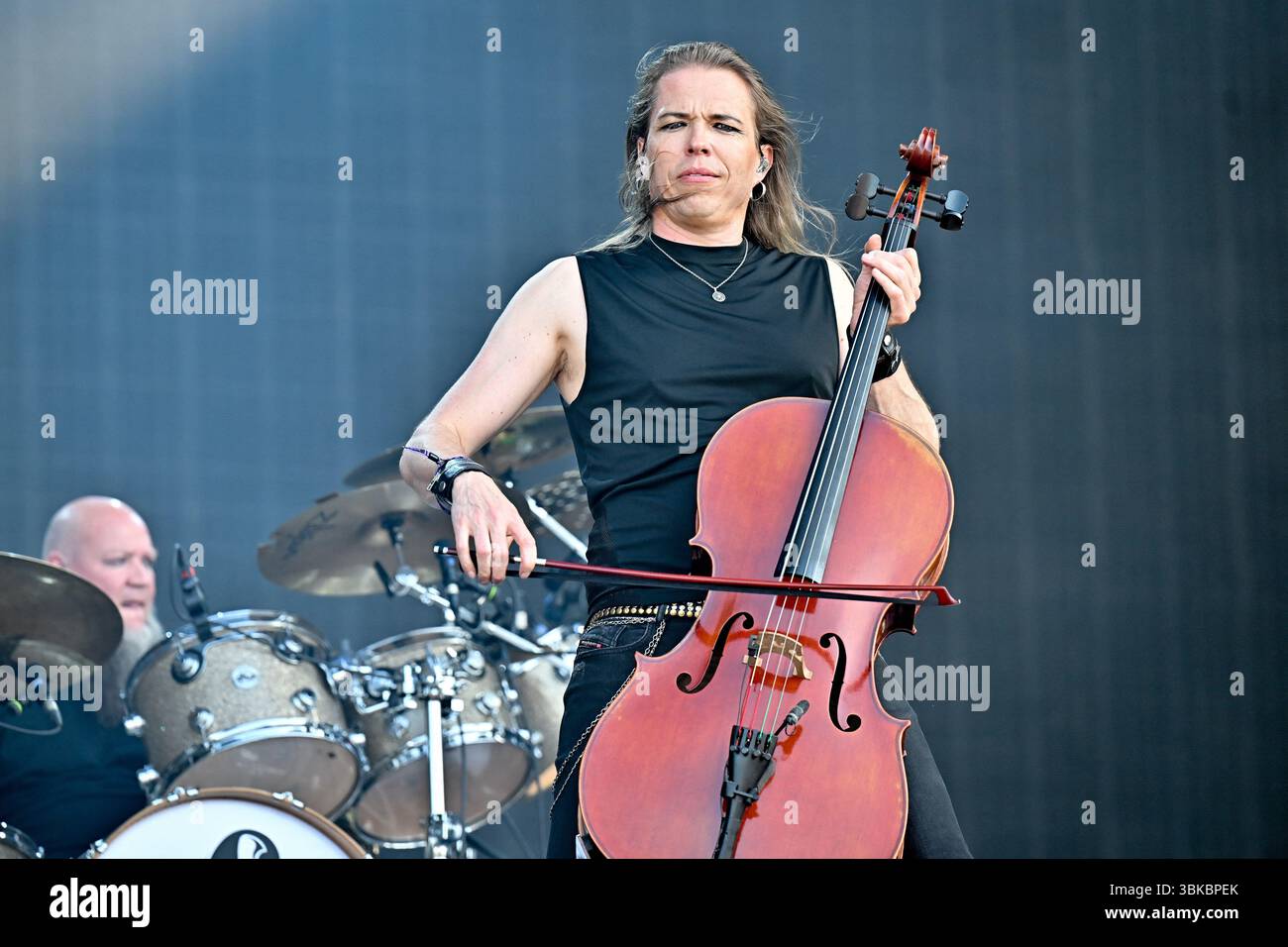 Clisson, France. 19th June, 2025. Apocalyptica performing live on stage ...