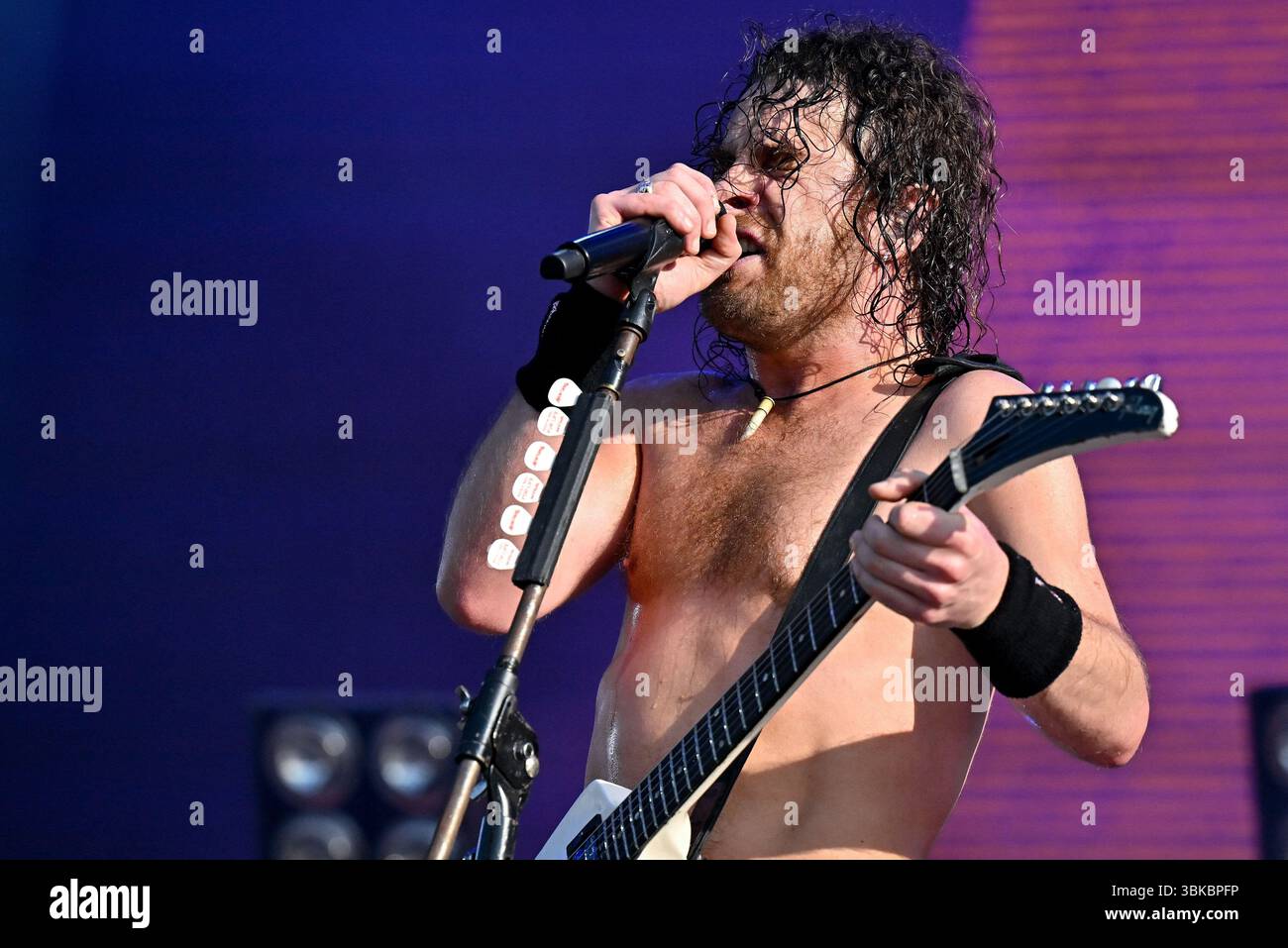 Clisson, France. 19th June, 2025. Airbourne performing live on stage at ...
