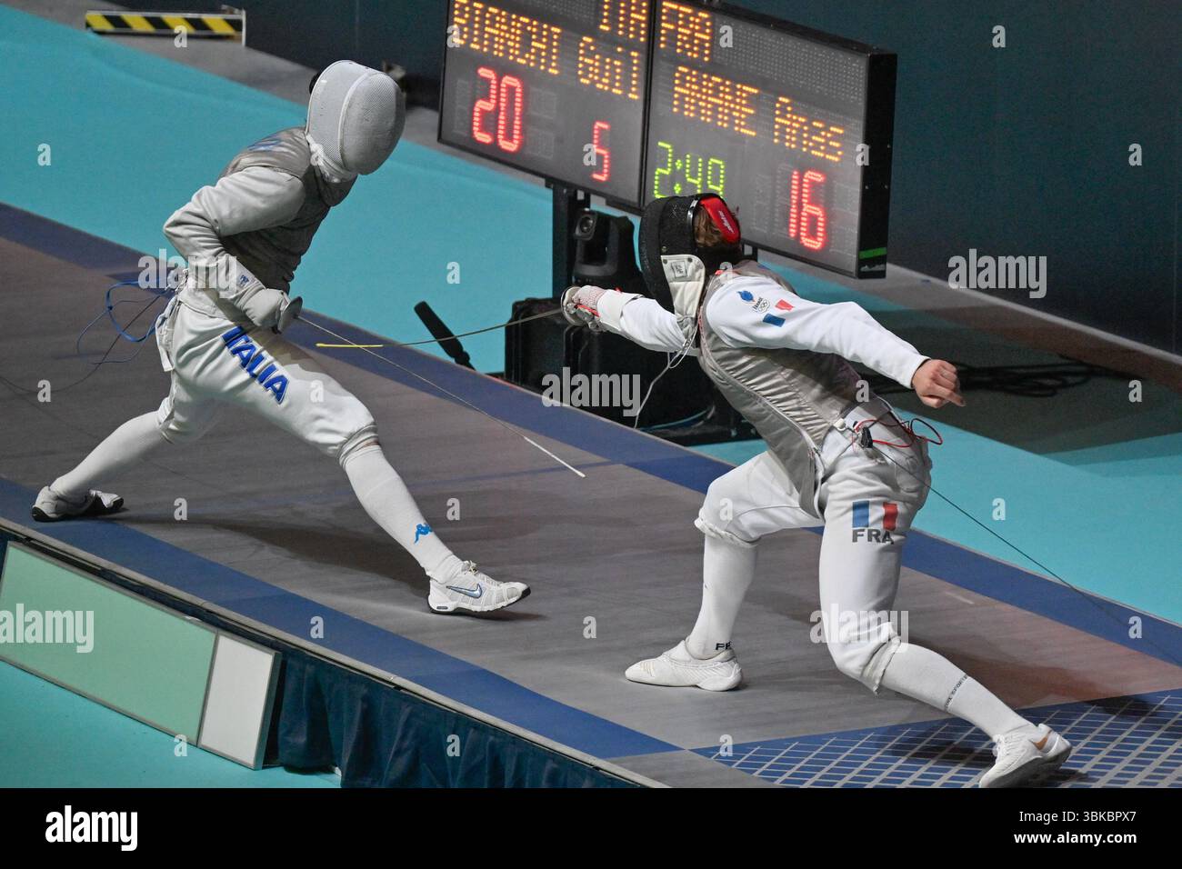 Genova, Italy. 19th June, 2025. Senior Team Men's Foil: BIANCHI ...