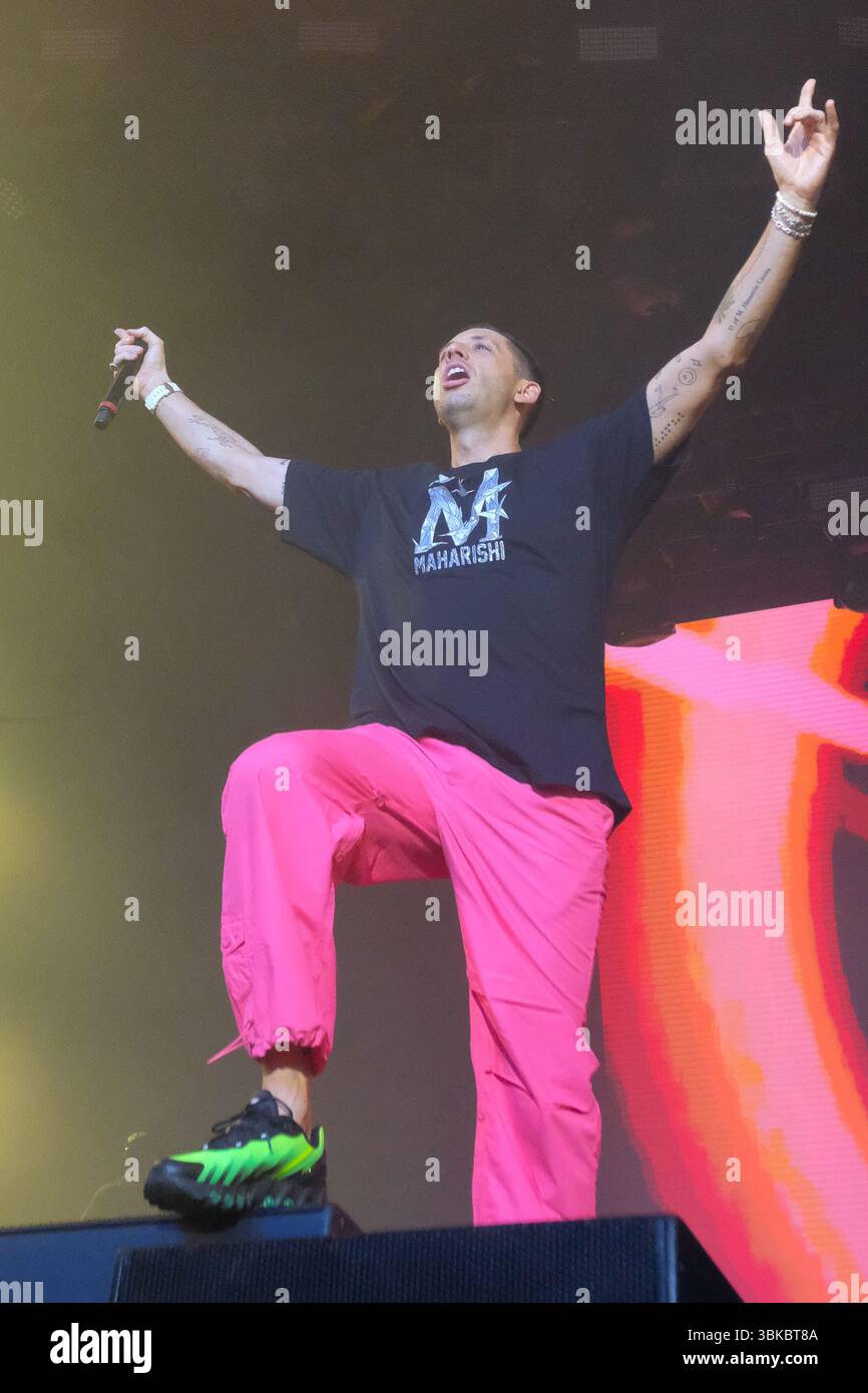 Newport, UK. 19th June, 2025. English musician, singer, songwriter ...