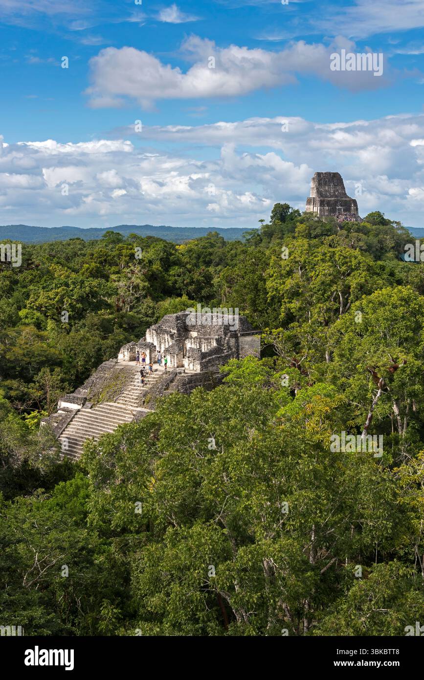 A visit at Tikal Archeological Site, Petén Region, Guatemala Stock ...