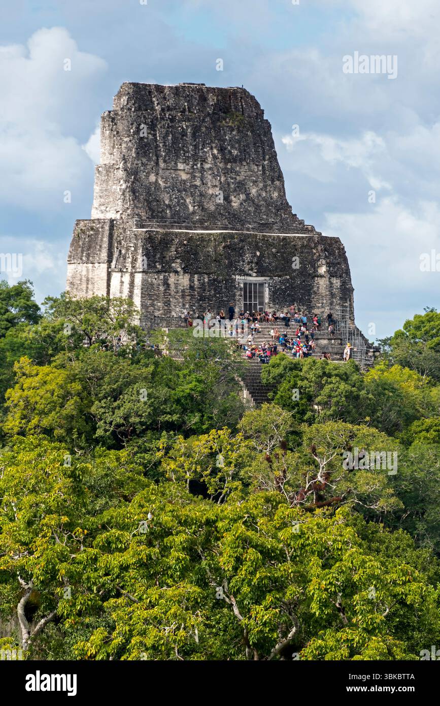 A visit at Tikal Archeological Site, Petén Region, Guatemala Stock ...