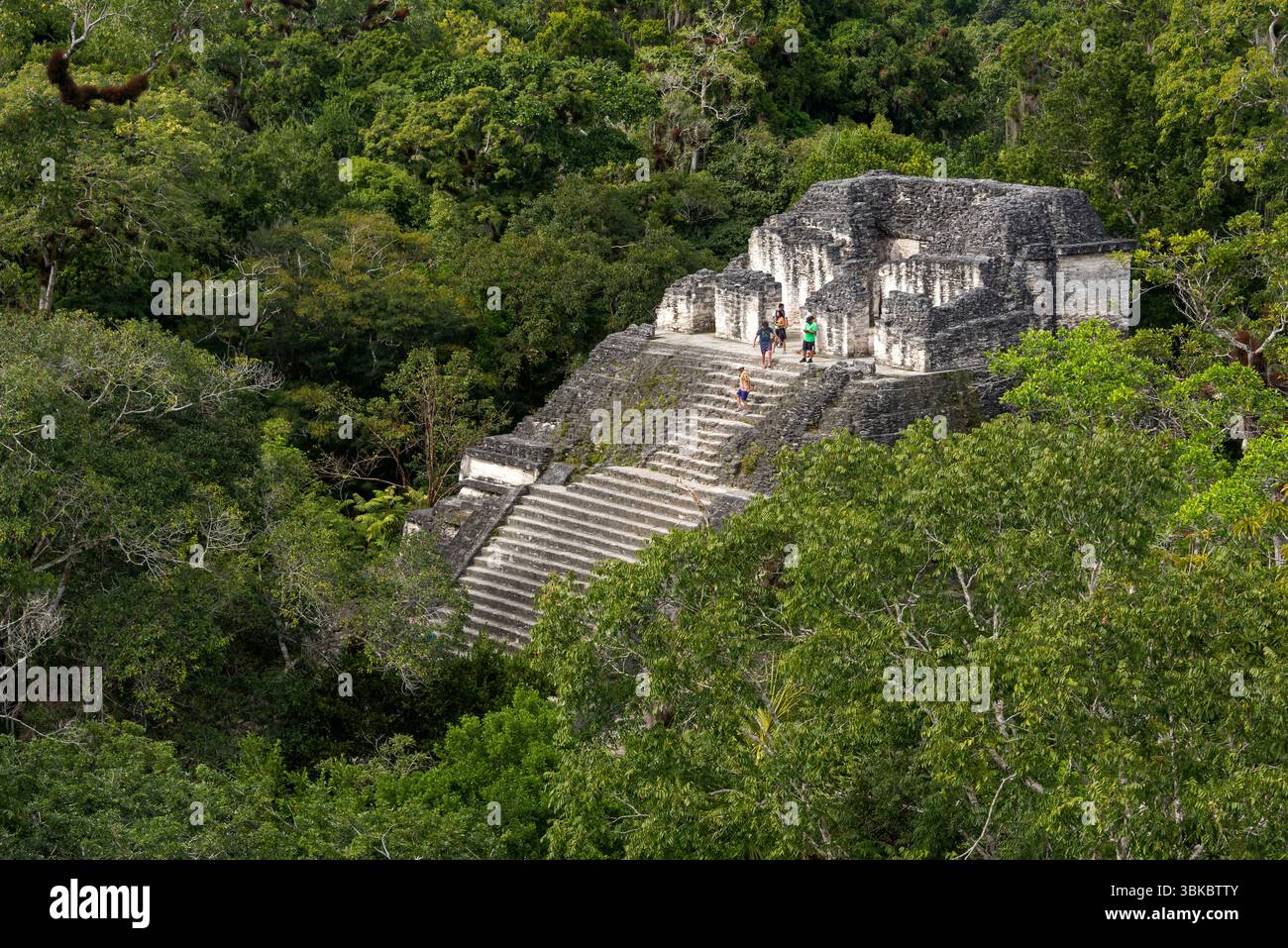 A visit at Tikal Archeological Site, Petén Region, Guatemala Stock ...
