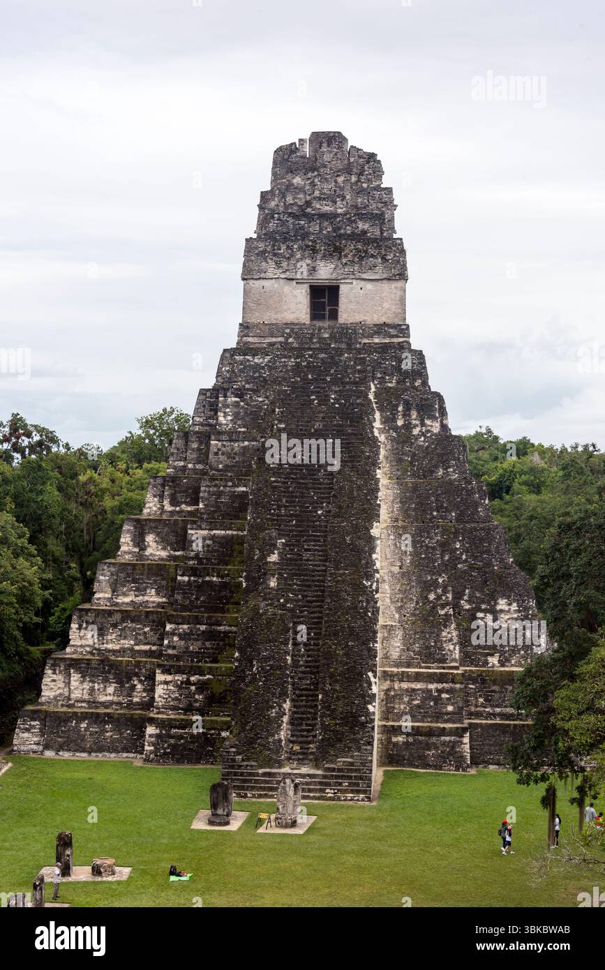 A visit at Tikal Archeological Site, Petén Region, Guatemala Stock ...