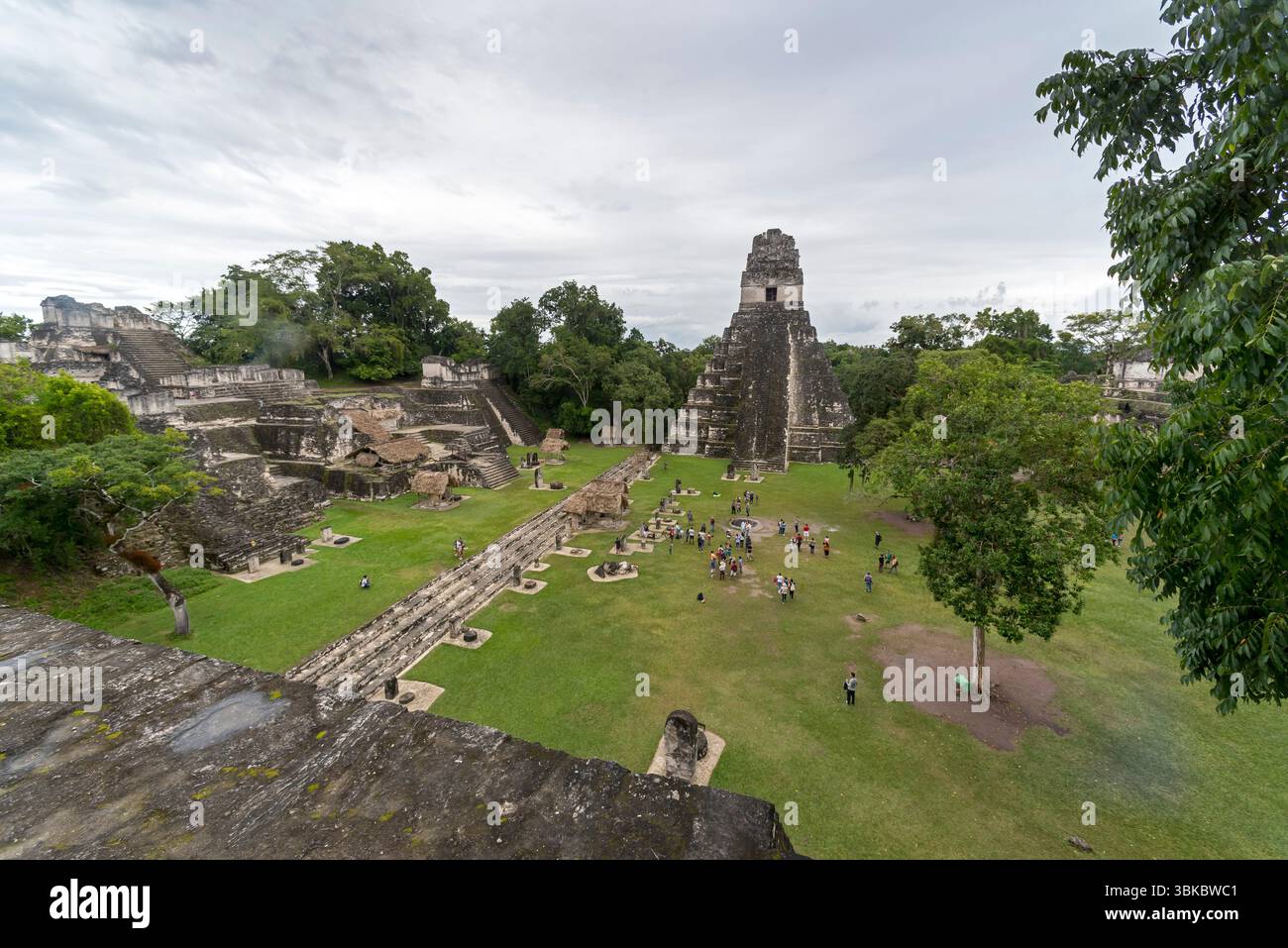 A visit at Tikal Archeological Site, Petén Region, Guatemala Stock ...