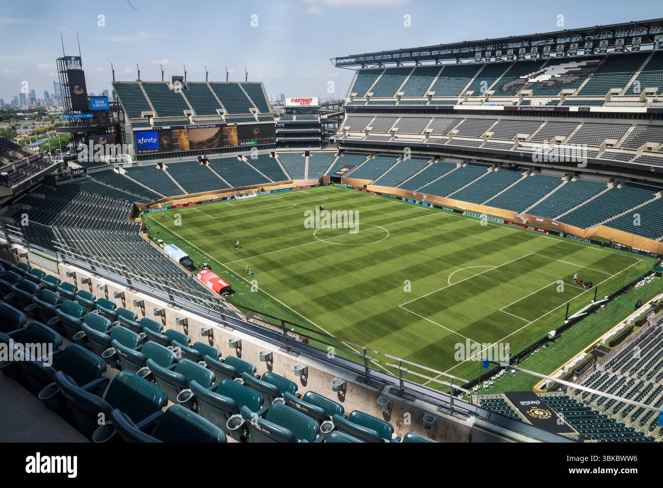 A general view of Lincoln Financial Field is seen during the FIFA Club ...