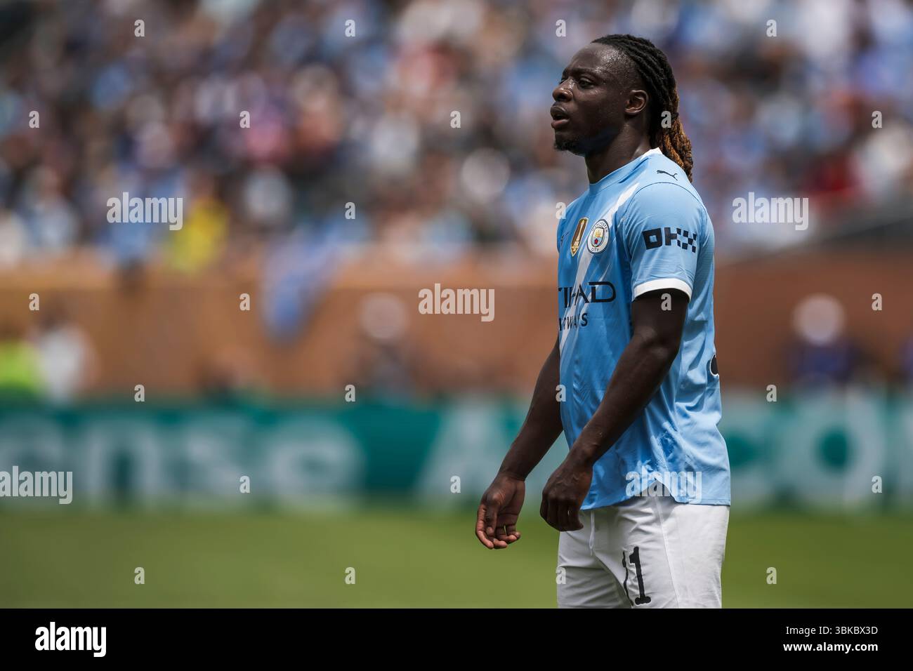 Jeremy Doku of Manchester City FC reacts during the FIFA Club World Cup ...