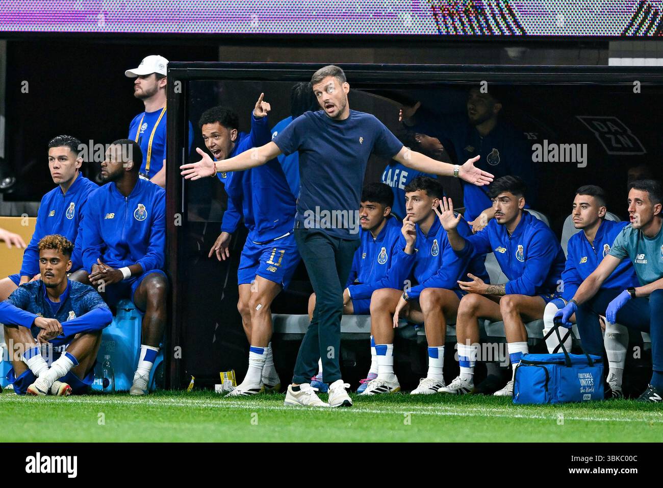 ATLANTA, GA – JUNE 19: FC Porto head coach Martin Anselmi reacts during ...